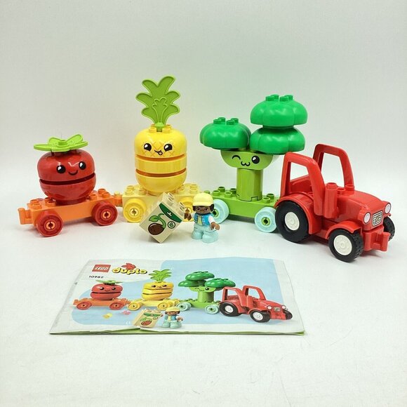 Lego | Toys | Lego 982 Duplo Fruit And Vegetable Tractor 2023 Complete ...